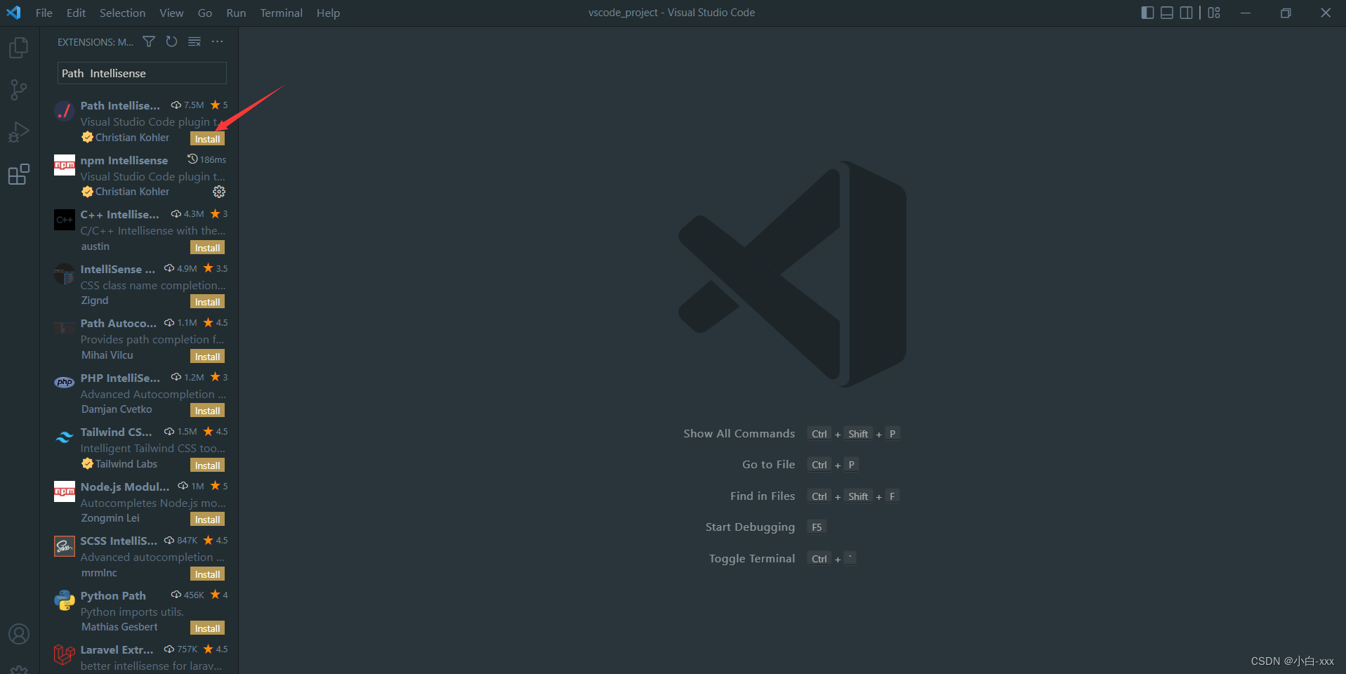 VScode路径提示插件Path Intellisense-CSDN博客