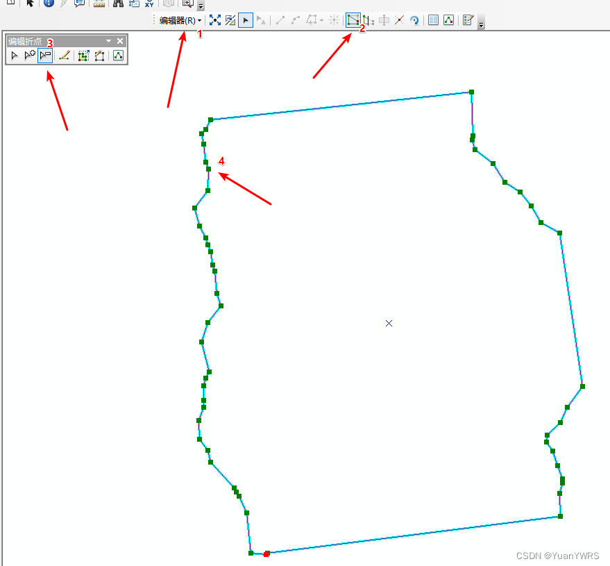 Arcgis基础：快速批量删除线要素上多余的折点arcgis批量删除距离过近节点 Csdn博客