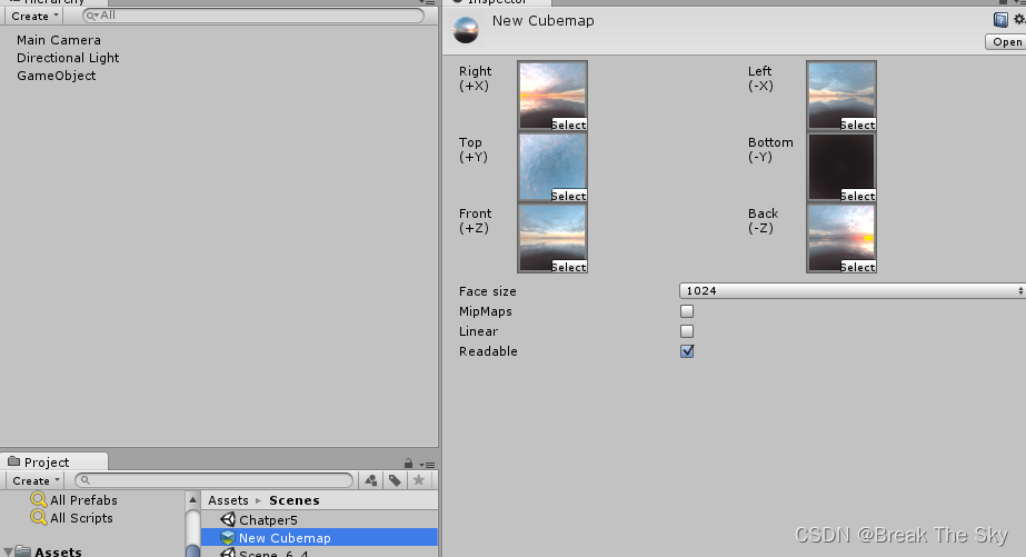 Unity-Shader创建用于环境映射的立方体纹理_unity 立方体纹理创建不了-CSDN博客