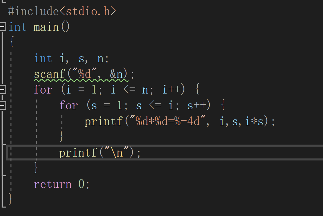 PTA打印九九乘法表_九九乘法表pta-CSDN博客