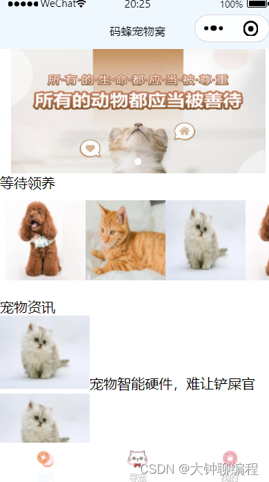 计算机毕业课程设计系列基于springboot小程序的宠物领养系统基于spring Boot萌宠购系统毕业设计 Csdn博客 4480