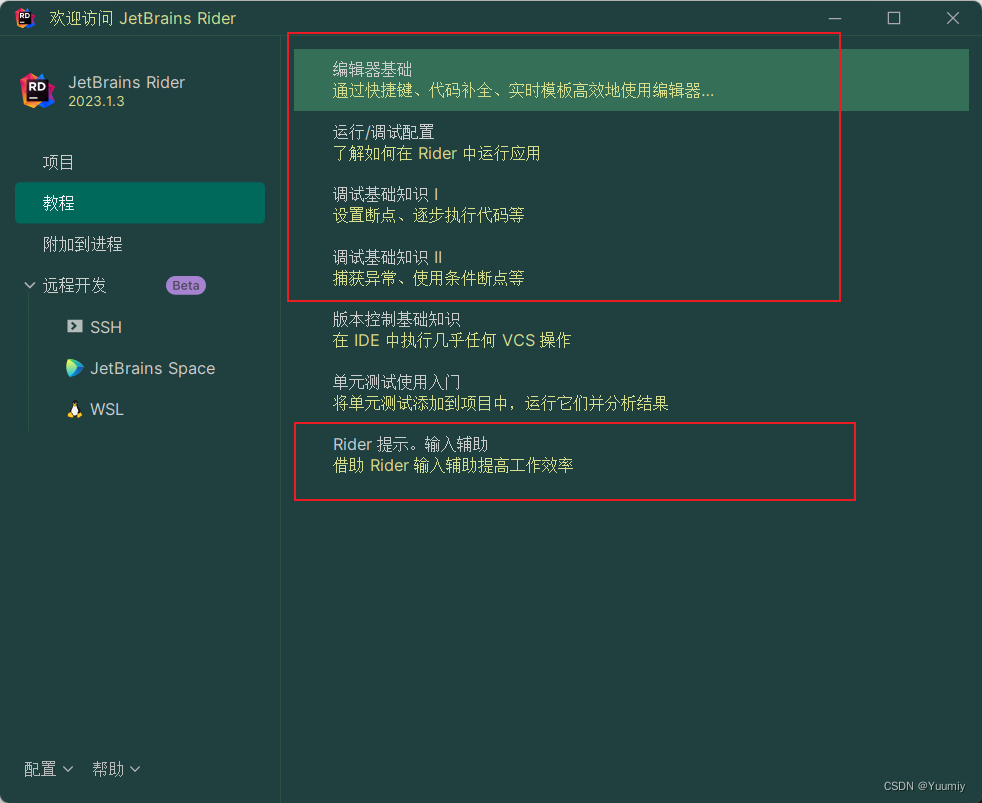 JetBrains Rider 简单使用配置-CSDN博客