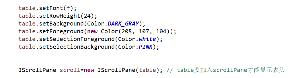 JTable单元格相关样式设置_jtable设置选中单元格-CSDN博客