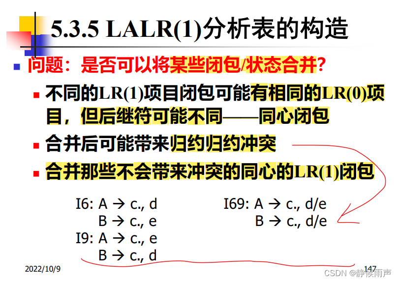 续-自底向上分析（LR（1）分析法）_lr（1） 存在的冲突-CSDN博客