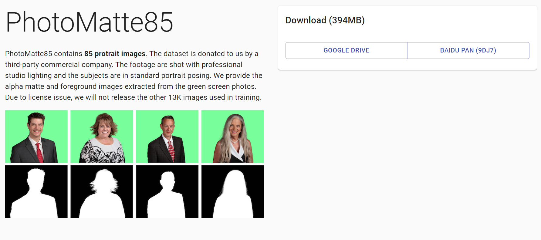 视频/图像 人像分割/Matting数据集-CSDN博客