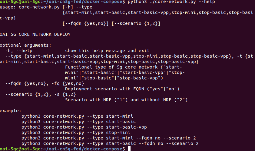 OAI 5G核心网安装并连接到gNB_gnb csdn-CSDN博客