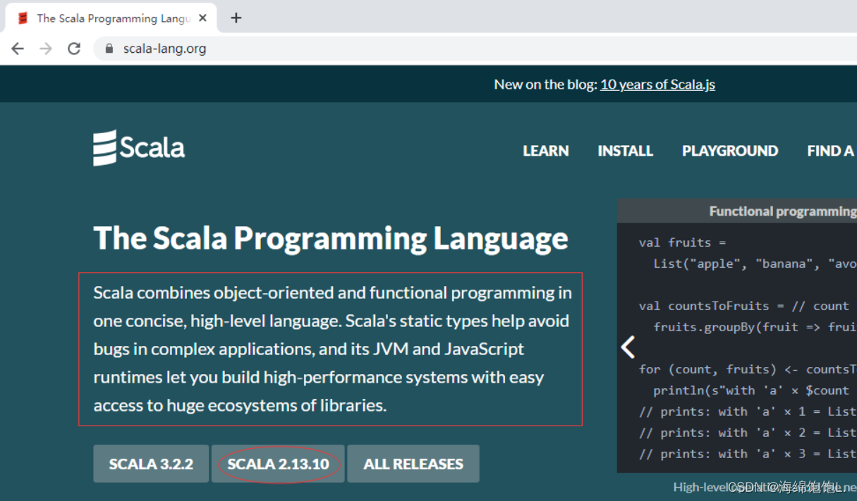 Study 1.1 搭建Scala开发环境_scala2.13.10支持那个版本spark-CSDN博客
