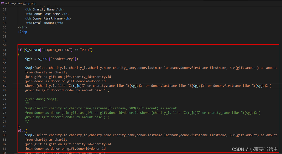 深大数据库实验四-慈善管理系统 基于PHP MYSQL-CSDN博客
