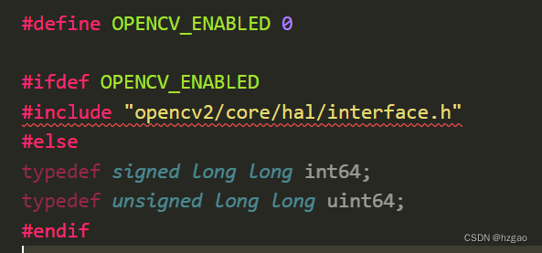 opencv4/opencv2/core/hal/interface.h:61:20: error: conflicting declaration ‘typedef int64_t ...