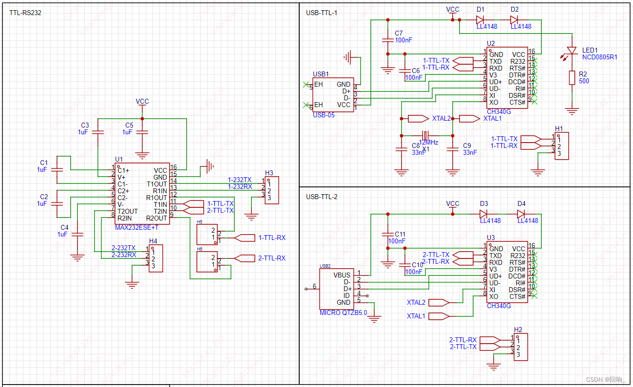 USB转TTL/RS232工具硬件设计-CSDN博客