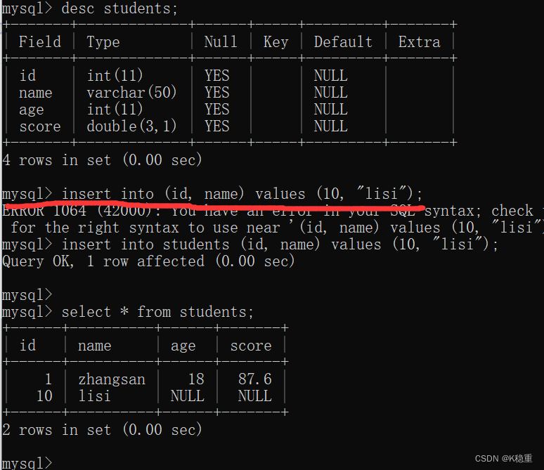 【mysql从小白到高手】第二篇数据表的操作~和基础的增删改查学会对数据表的增删改查操作 服务器配置新 Csdn博客