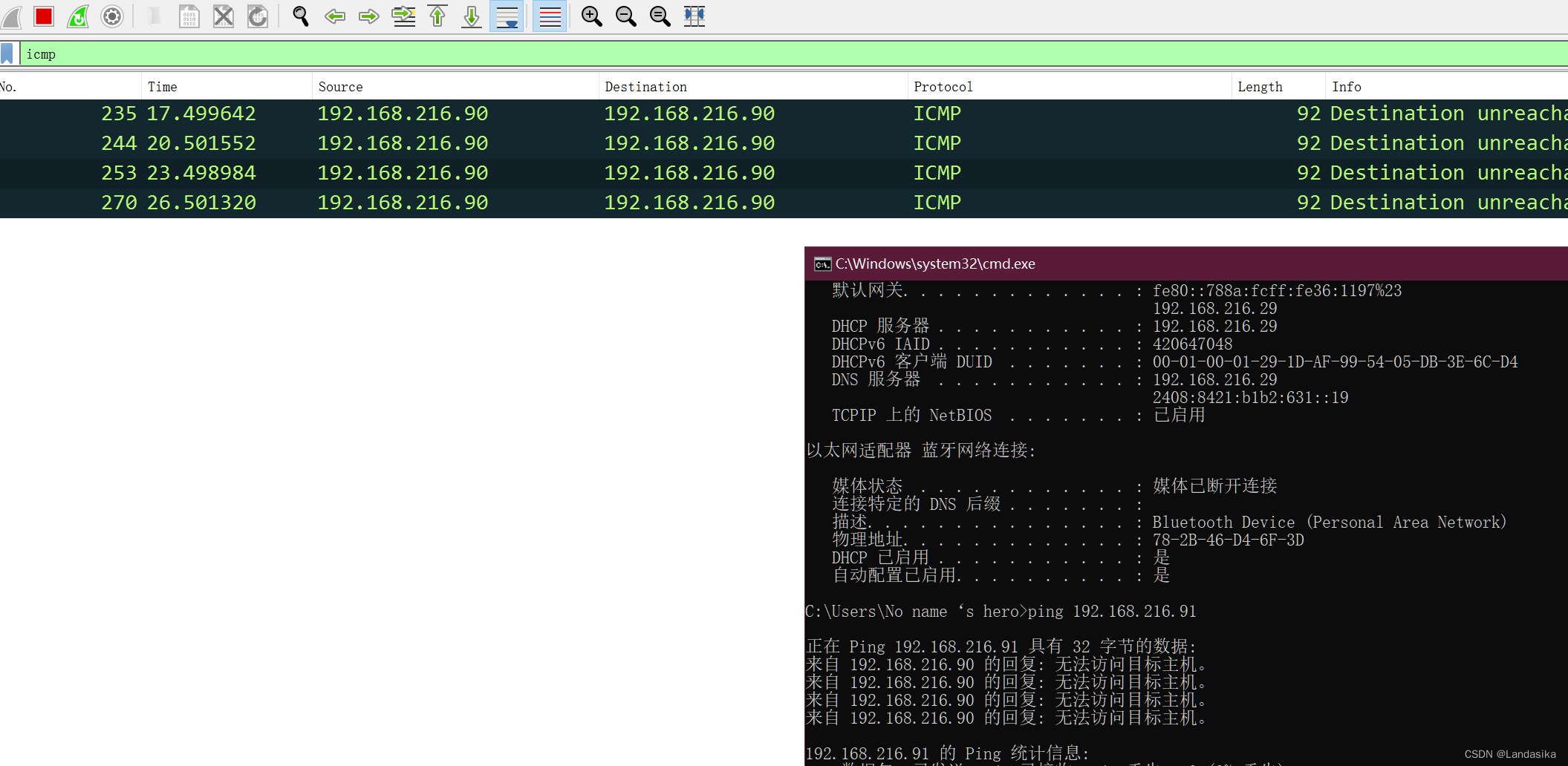[计算机网络实验] ICMPv4协议_为什么有些类型icmpv4消息中有一个unused字节,而另一些则没有?-CSDN博客