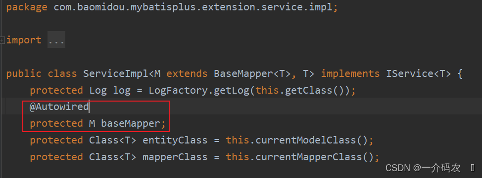 使用mybatisPlus启动失败问题_field basemapper in com.baomidou.mybatisplus.exten-CSDN博客