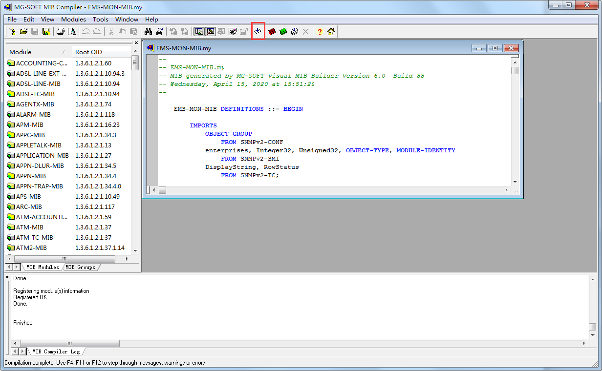 【snmp】MIB库文件生成器安装使用，编译MIB文件_mib compiler-CSDN博客