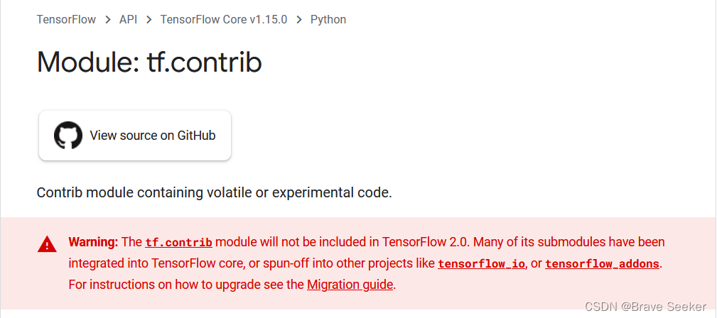 import tensorflow.contrib as tc报错-CSDN博客