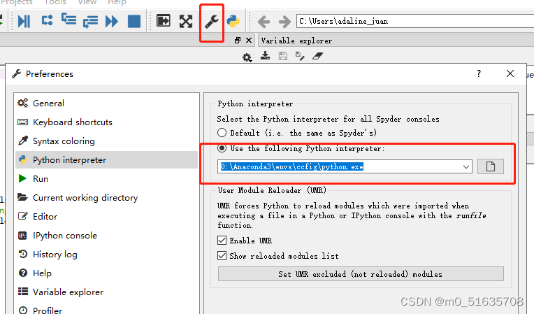 spyder 调用conda 环境_spyder conda-CSDN博客