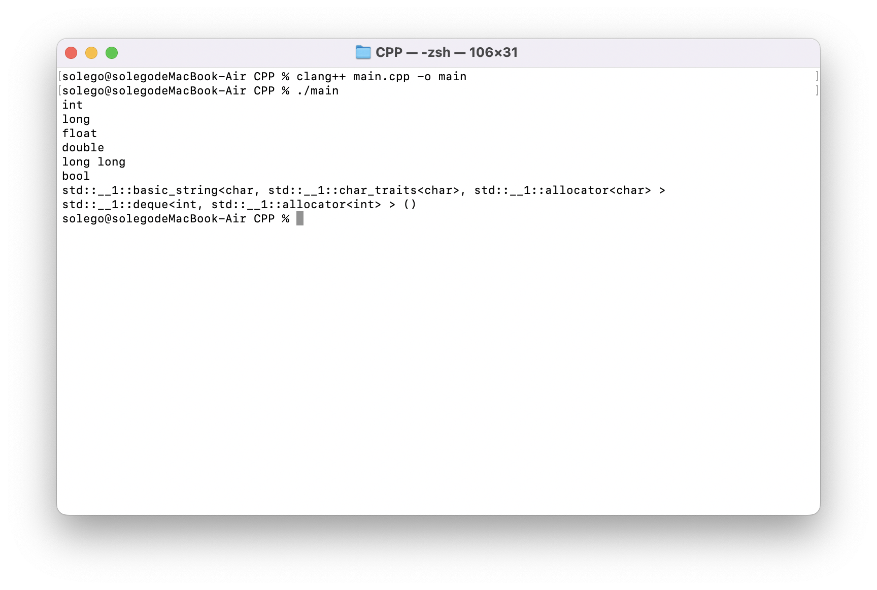 gcc或者clang输出typeid(typename).name()的全称_gcc typeid().name-CSDN博客