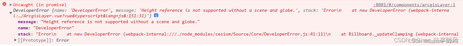 Cesium结合Vue遇到的问题总集_height reference is not supported without a scene -CSDN博客