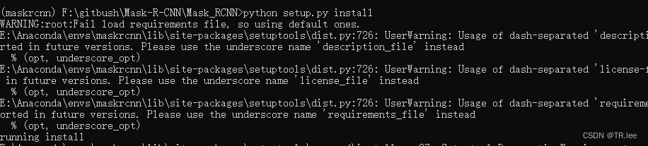 Mask-R-CNN安装（一）_maskrcnn环境搭建_TR.lee的博客-CSDN博客