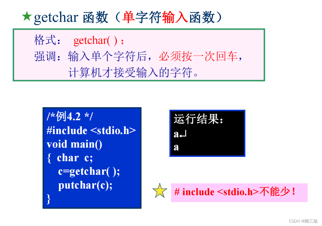 【高级语言程序设计（一）】第 4 章：结构化程序设计顺序结构程序设计 Csdn博客