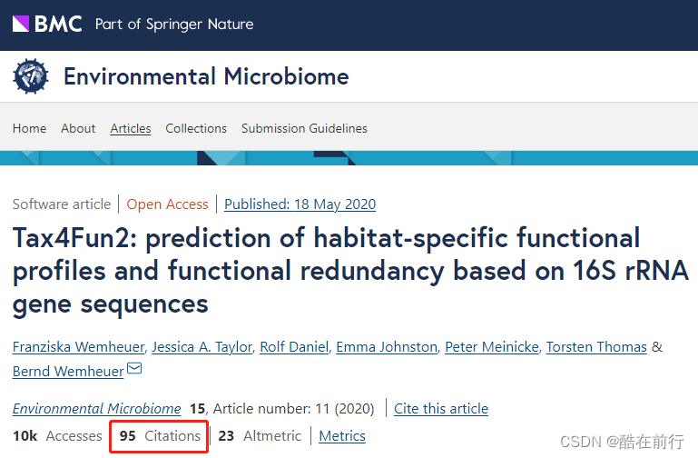 【R生态】基于16S的细菌群落的功能预测_16s功能预测-CSDN博客