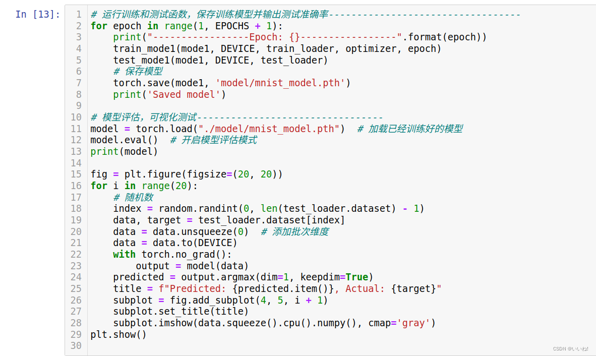 《MNIST手写数字识别》示例_mnist手写数字识别超参数-CSDN博客