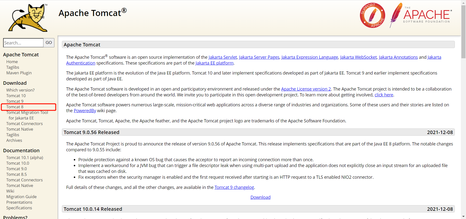 Tomcat8下载及安装配置教程（官网）-CSDN博客