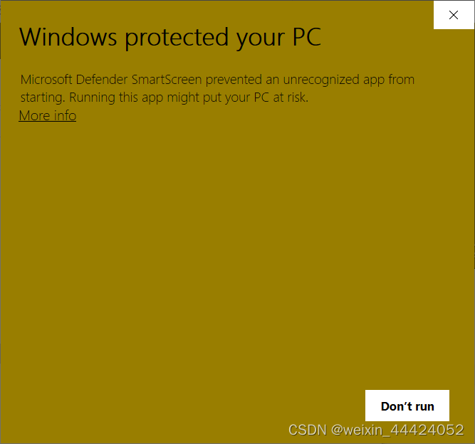 Windows protected your PC-CSDN博客