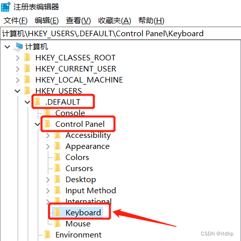 Windows系统设置开机默认开启数字小键盘_initialkeyboardindicators-CSDN博客