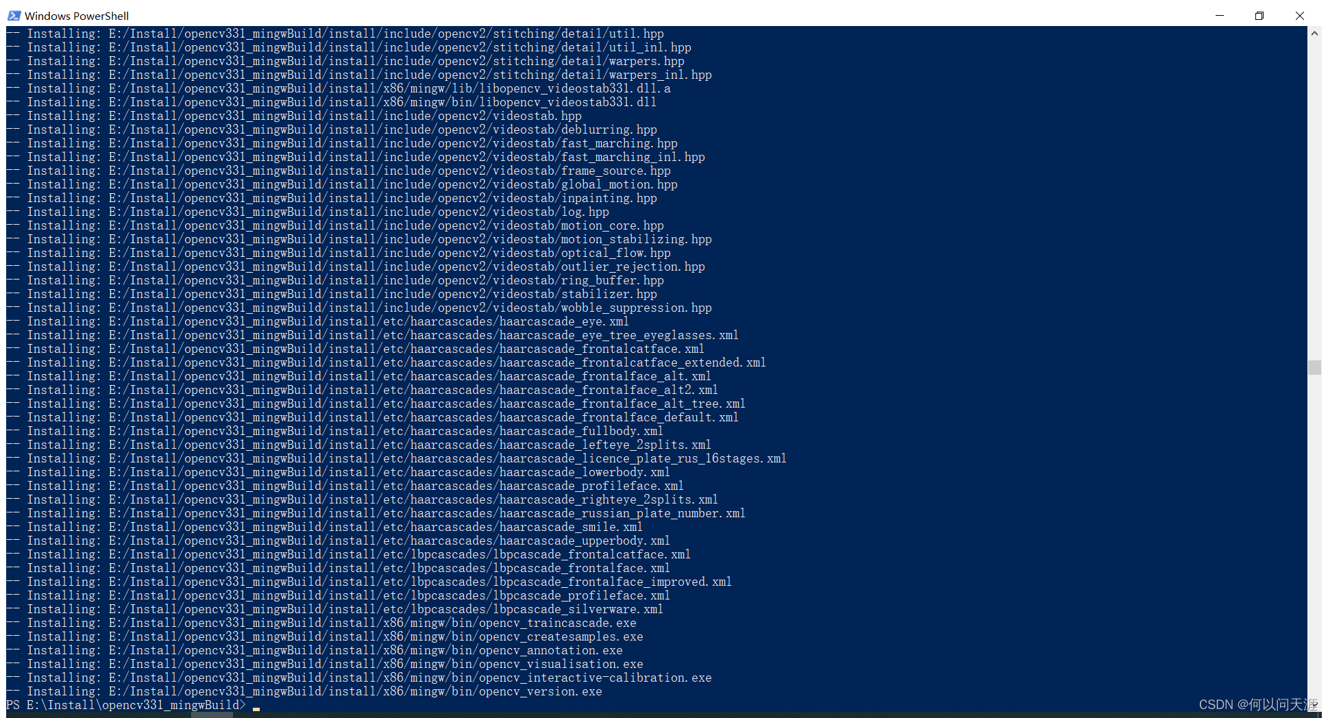 Windows系统下使用Mingw编译并运行opencv教程_opencv mingw-CSDN博客