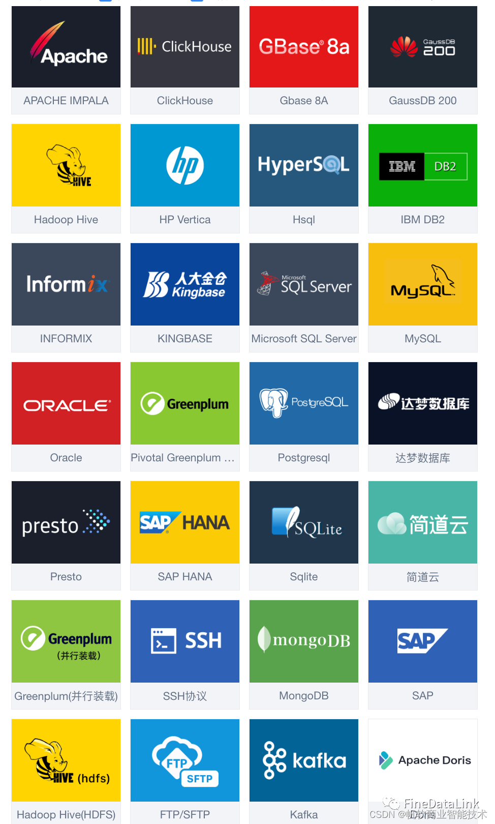 数据源盘点| FineDataLink可对接的7大类数据源-CSDN博客