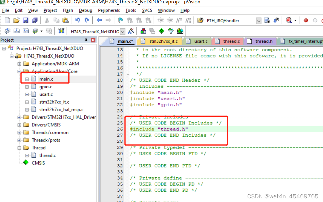 STM32H743(M7内核)通过CubeMX搭建工程，移植TreadX和NetXDUO(一)_安富莱stm32h743-CSDN博客