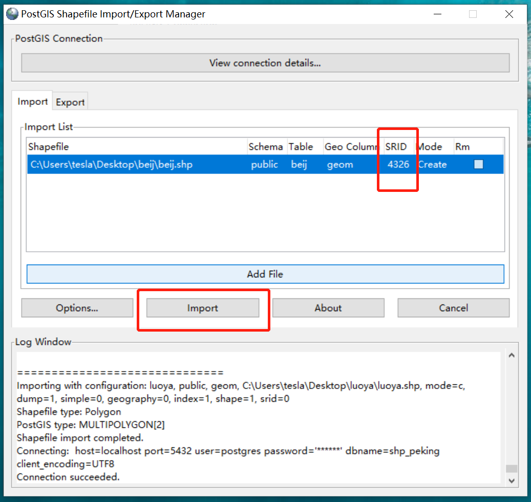 PostgreSQL / PostGIS 导入shp文件并在QGIS中查看_postgis 导入并查看shp-CSDN博客