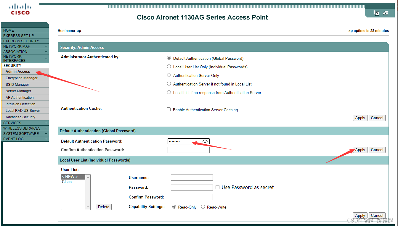 Cisco AIR-LAP1131AG-C-K9 AP-fat配置_cisco air-ap1131ag-c-k9刷机-CSDN博客