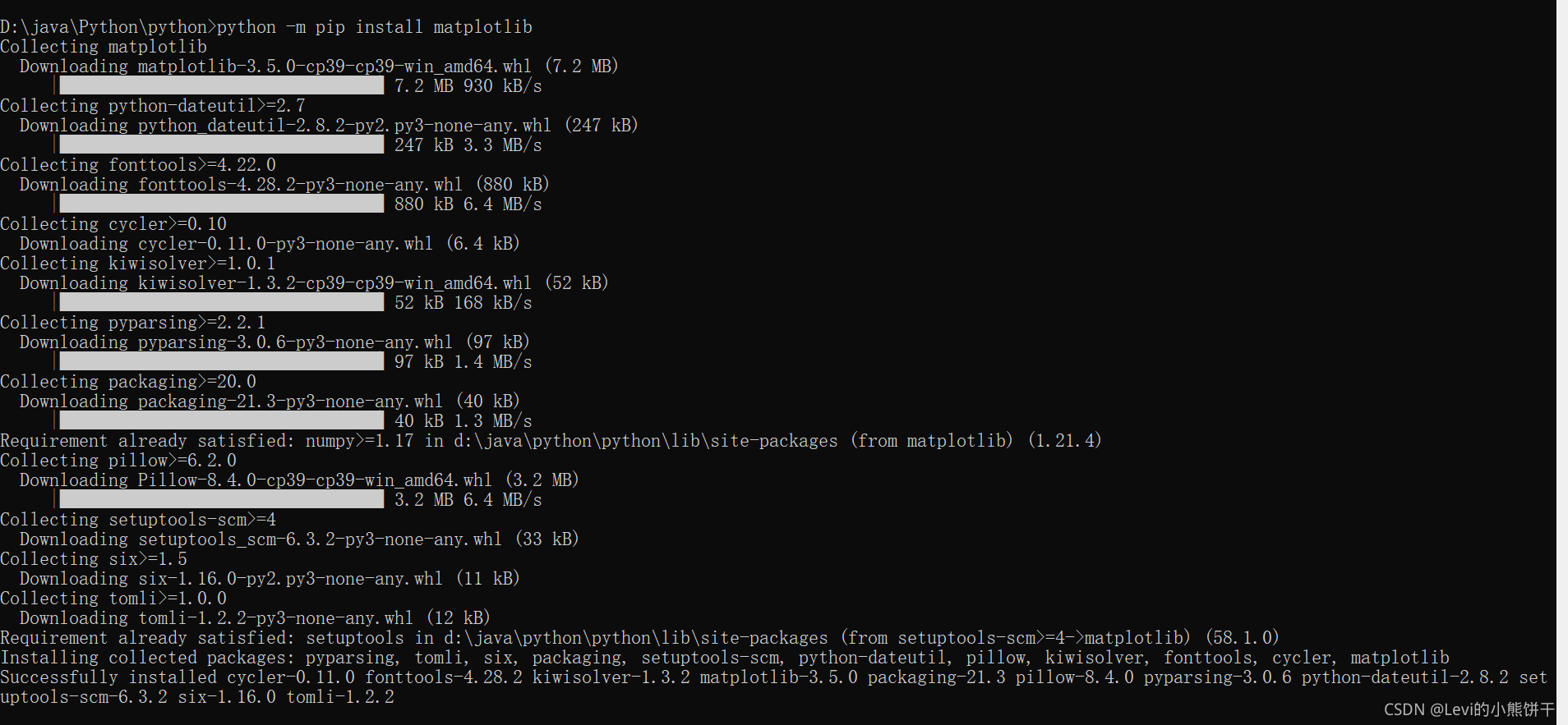 Import Matplotlibpyplot As Plt Modulenotfounderror No Module Named ‘matplotlib‘ Csdn博客