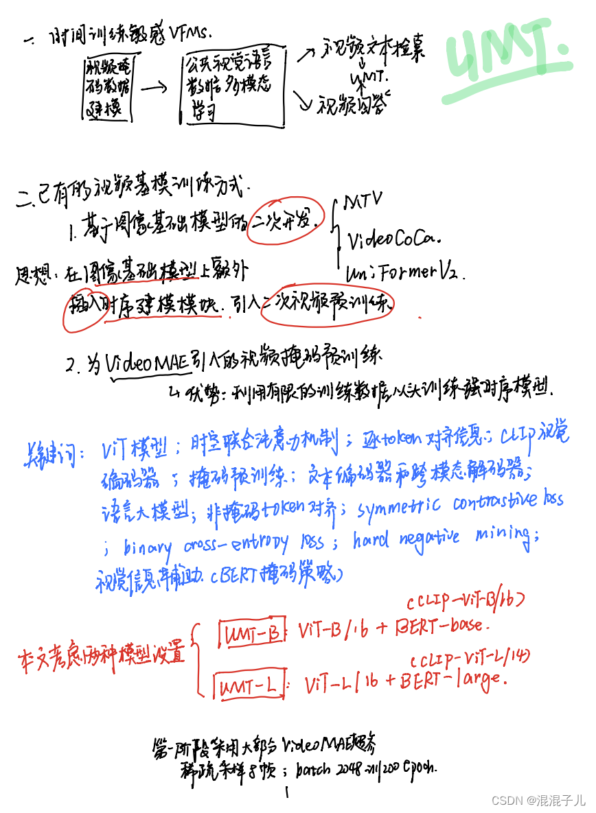 论文研读：ICCV2023_CV视频基础模型_unmasked teacher: towards training-efficient video-CSDN博客