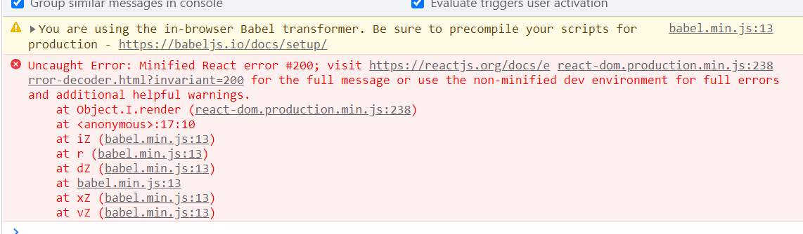 初学React-报错_for the full message or use the non-minified dev e-CSDN博客