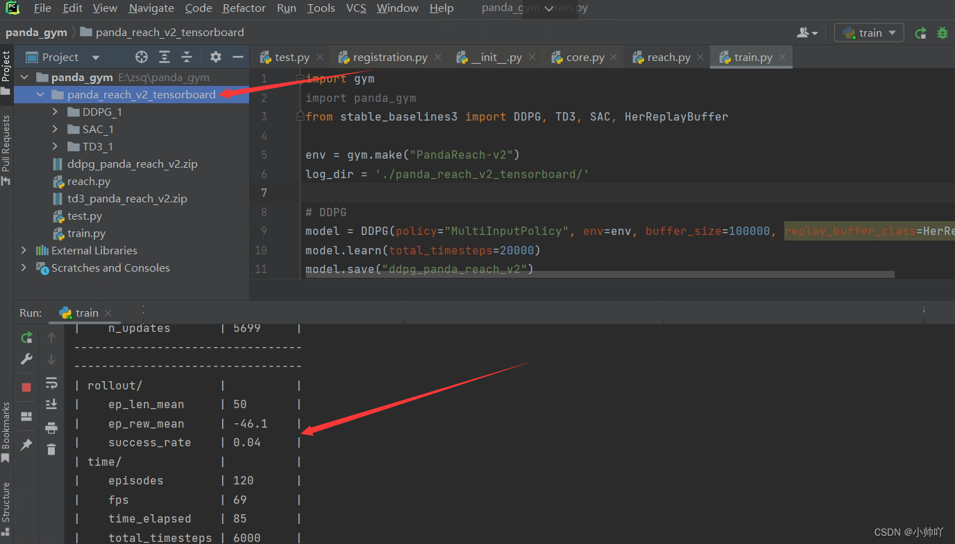 机械臂强化学习实战（stable baselines3+panda-gym）_gym robotics-CSDN博客