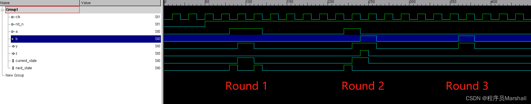 数电和verilog 时序逻辑实例四：状态机（两段式描述 传统公式）两段式状态机第二段用非阻塞赋值 Csdn博客