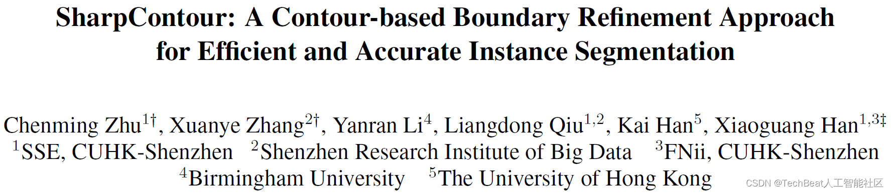 CVPR 2022 | SharpContour：一种基于轮廓变形 实现高效准确实例分割的边缘细化方法_实例分割 边界-CSDN博客