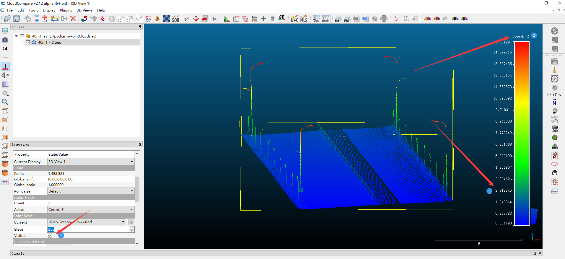 CloudCompare——点云滤波_cloudcompare点云滤波-CSDN博客
