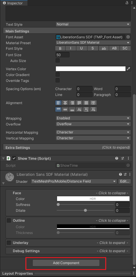 Unity3D使用C#脚本修改TextMeshPro的内容（以显示系统时间为例）_unity代码修改文本-CSDN博客
