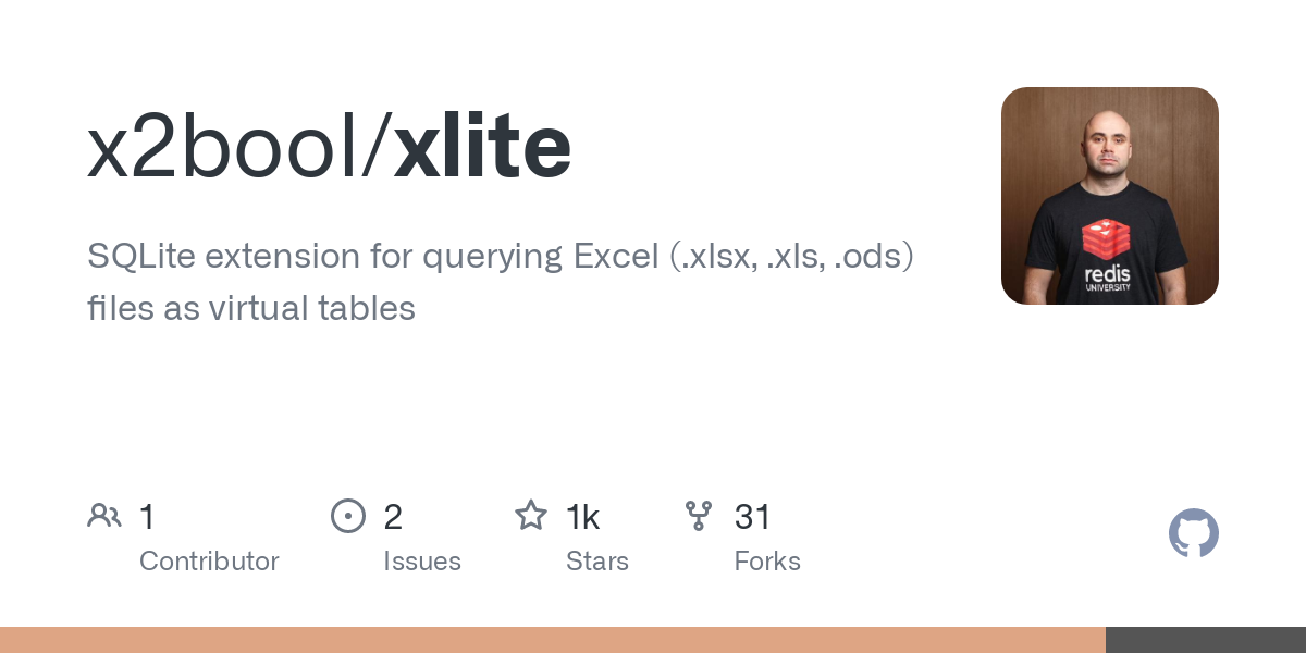 Github每日精选（第92期）：xlite用SQLite 查询 Excel_sqlite xlite-CSDN博客