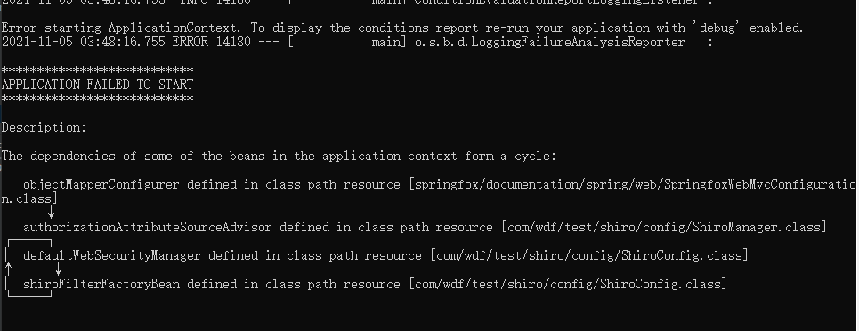 shiro整合swagger2出现的循环依赖问题：defaultWebSecurityManager ，SpringfoxWebMvcConfiguration_swagger循环依赖-CSDN博客
