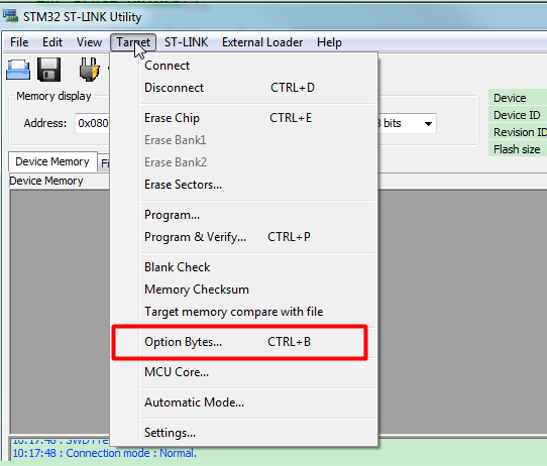 Stm32芯片解锁读写保护：更改option Byte [error已解决] Stm32读取选项字节配置 Csdn博客