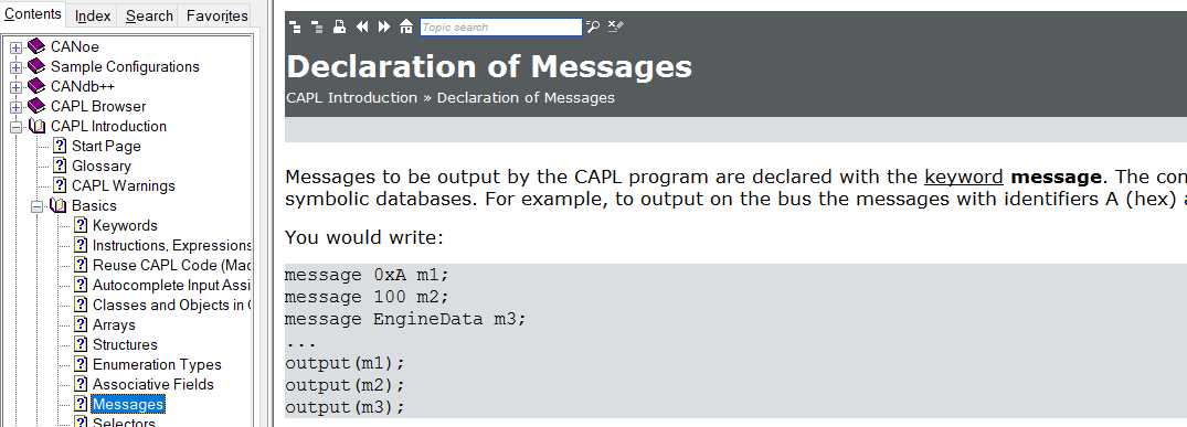 Send a message via Canoe Capl - Programmer Sought