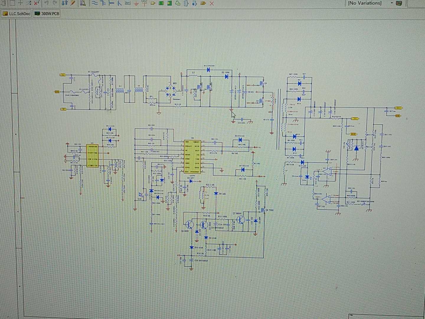 60V5A LLC，方案采用NCP1654+L6599，资料 包括原理图和PCB，变压器和谐振电感的规格书以及其他资料，请看图_llc变压器 ...