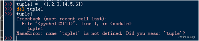Python元组tuple Csdn博客 