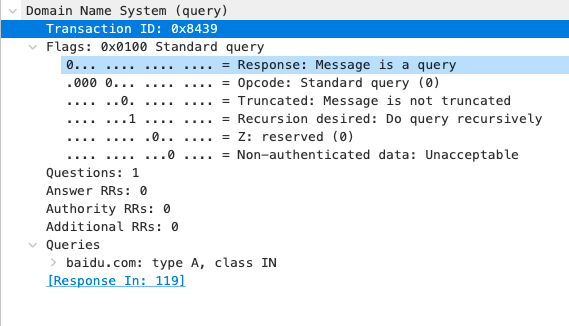 Wireshark分析DNS_wireshark dns-CSDN博客