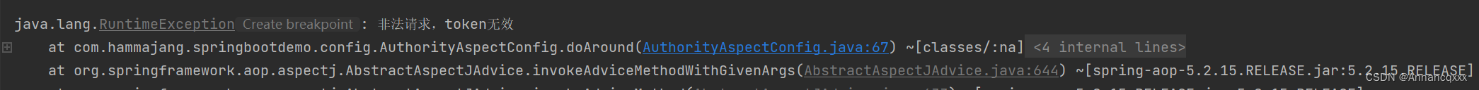 【springboot】基于aop和自定义注解实现权限校验java Springboot 结合aop实现token校验 Csdn博客